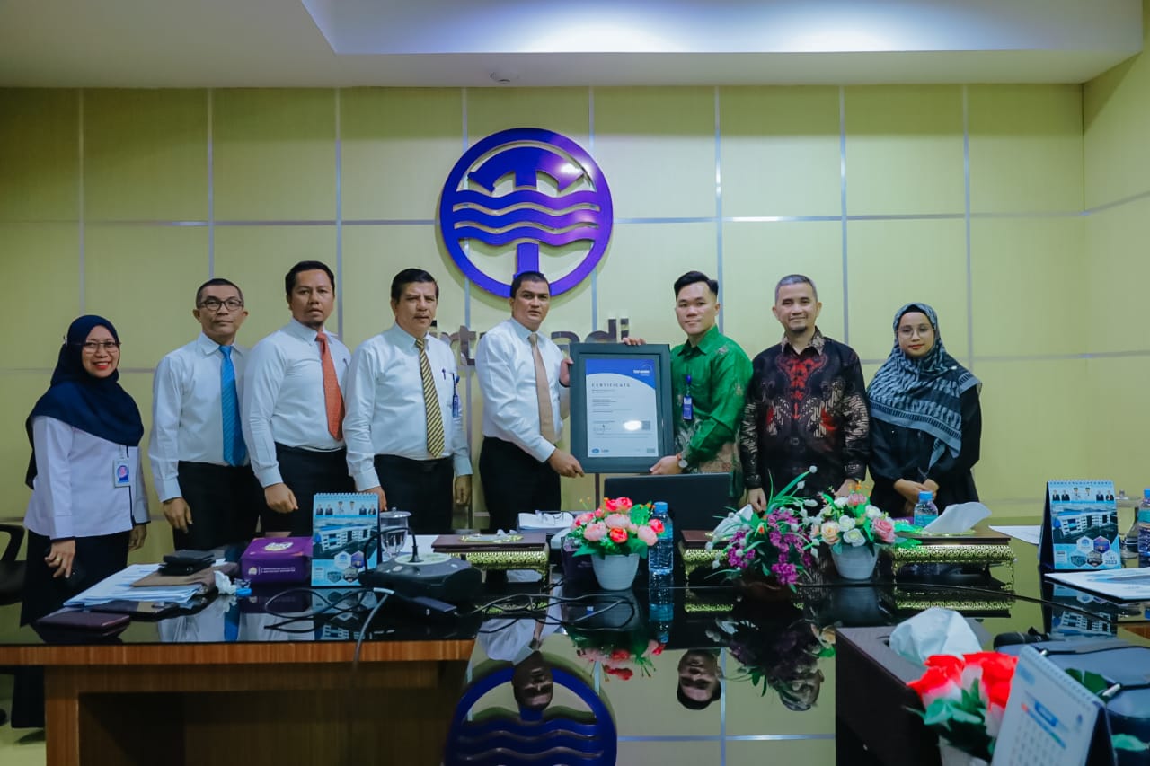 Perumda Tirtanadi Raih Sertifikat ISO 9001 - 2015